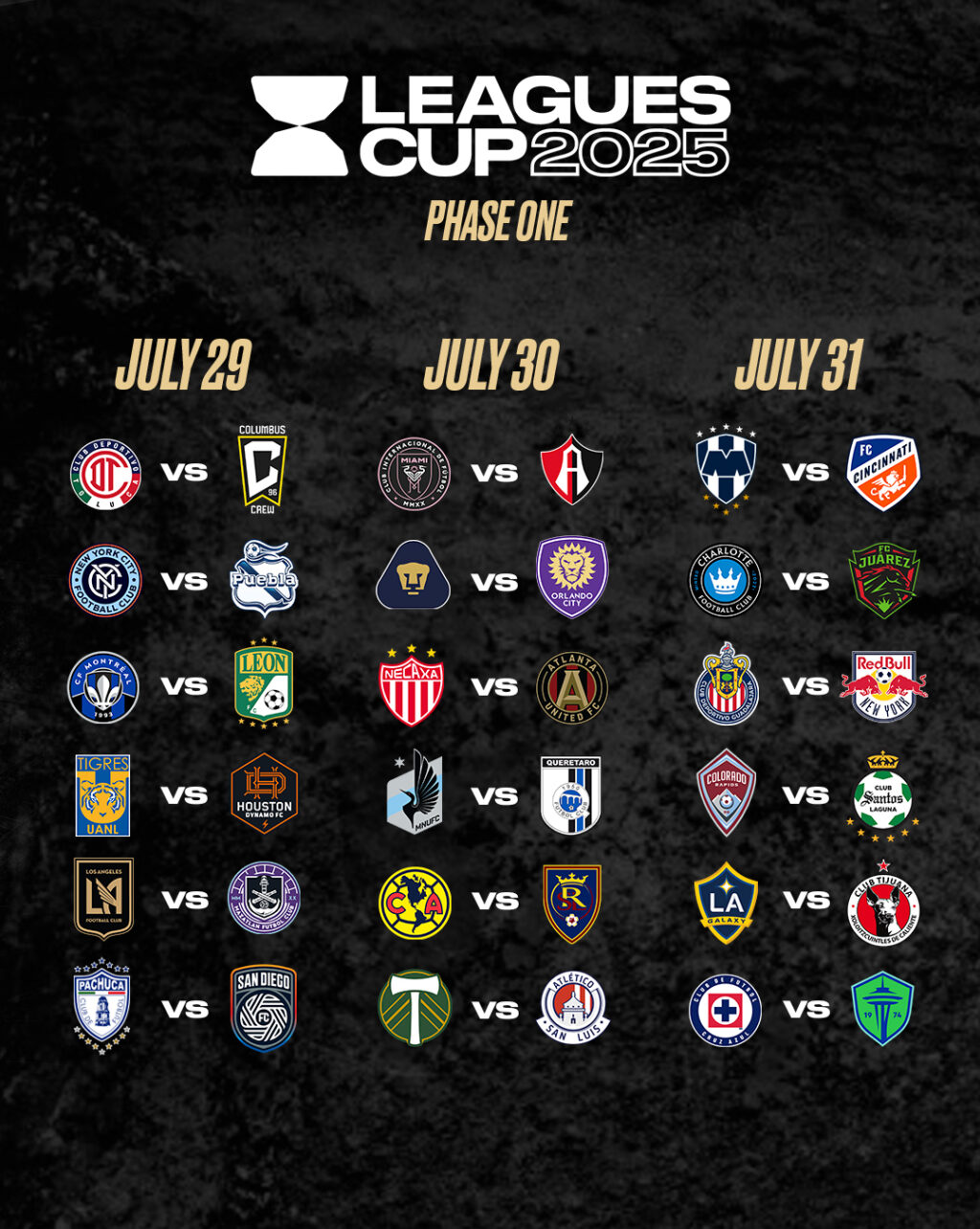 LEAGUES CUP PRESENTA EL CALENDARIO PARA LA EDICIÓN 2025 | ExtremaTN